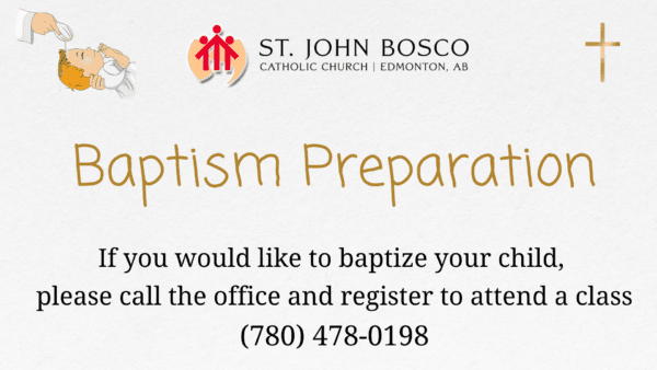 Baptism Preparation – St. John Bosco Catholic Church